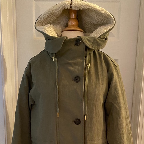 J. Crew | Jackets & Coats | Jcrew Sherpalined Utility Parka Size Xs ...